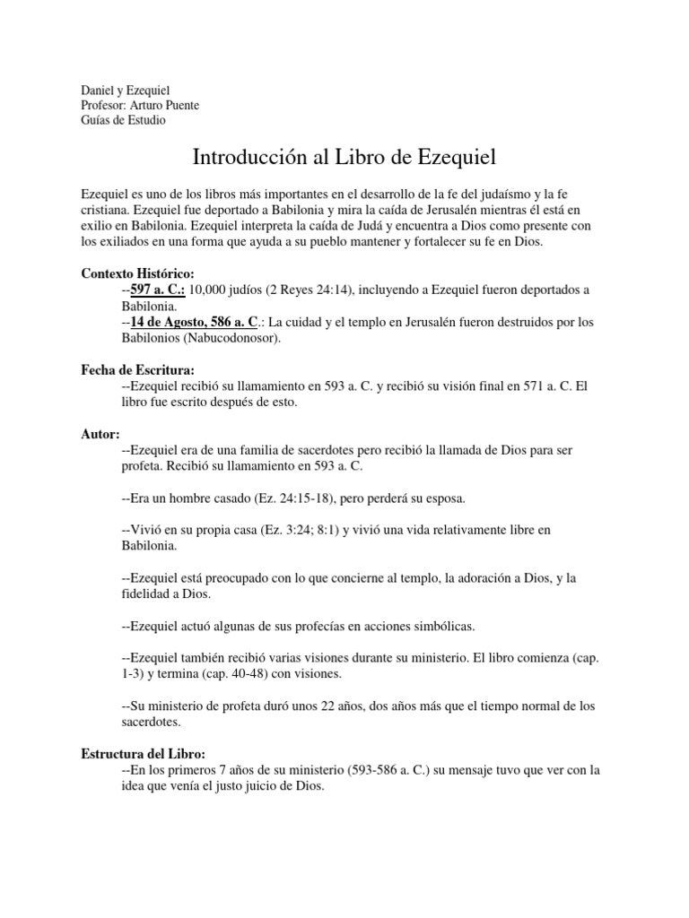 Ezequiel - Introduccion | PDF