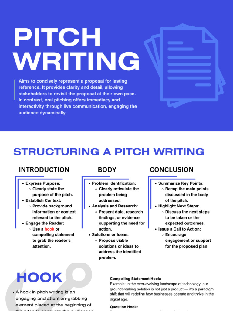 Pitch Writing | PDF