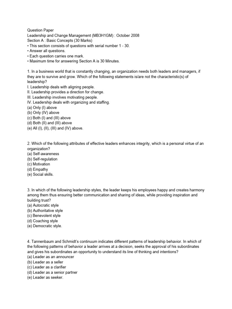 Question Paper | PDF