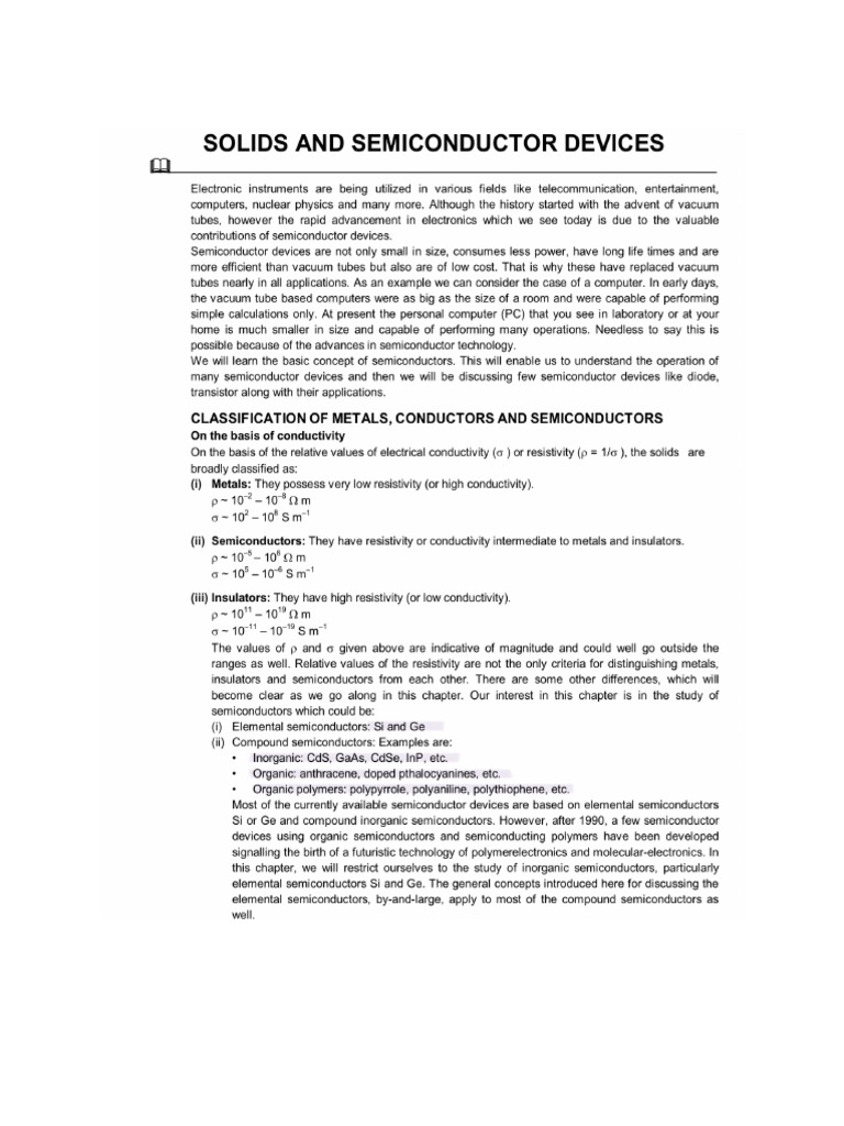 Semi-conductors & Devices-SC | PDF