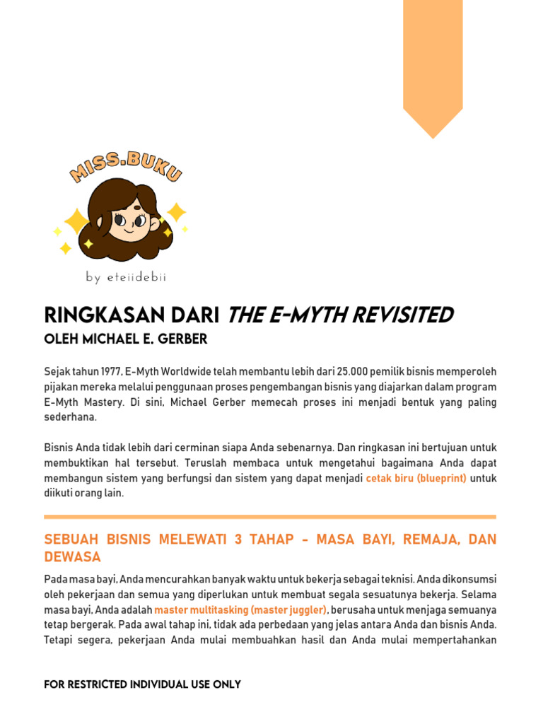 The E-Myth Revisited | PDF