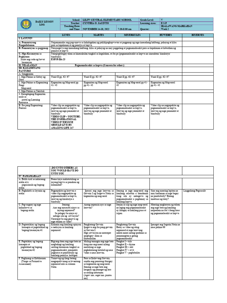 DLL_ESP-5_Q2_W2 | PDF