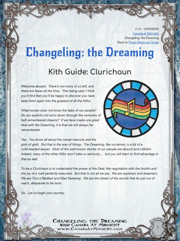 Clurichaun Kith Guide | PDF