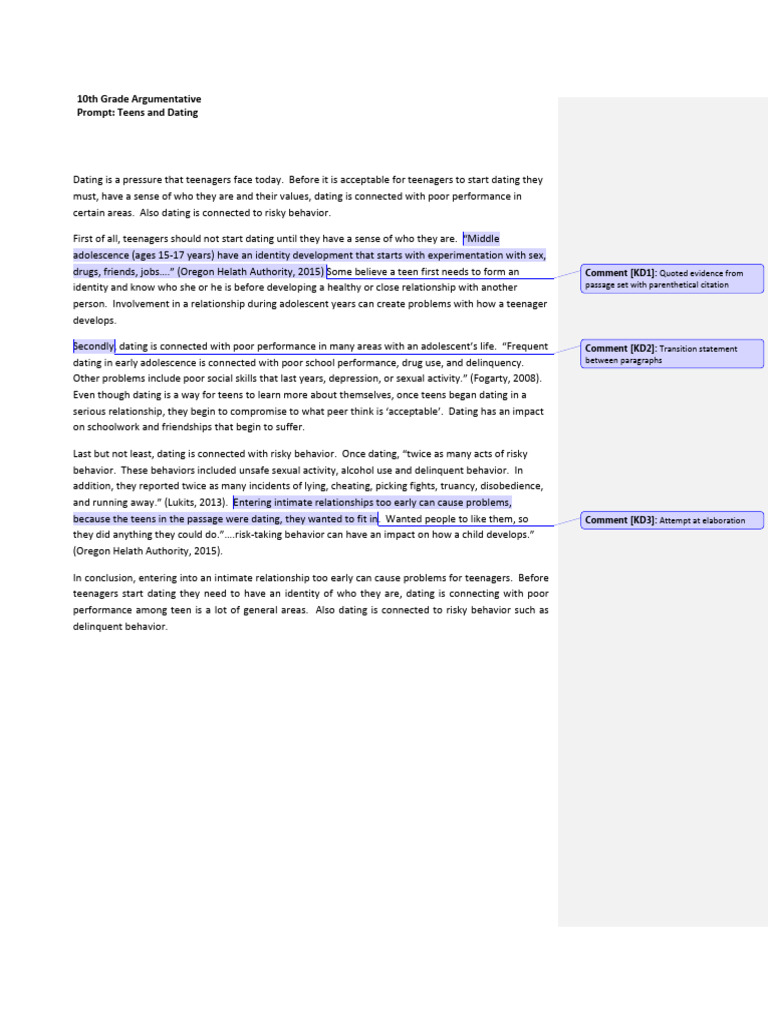 10th Argumentative Annotated | PDF