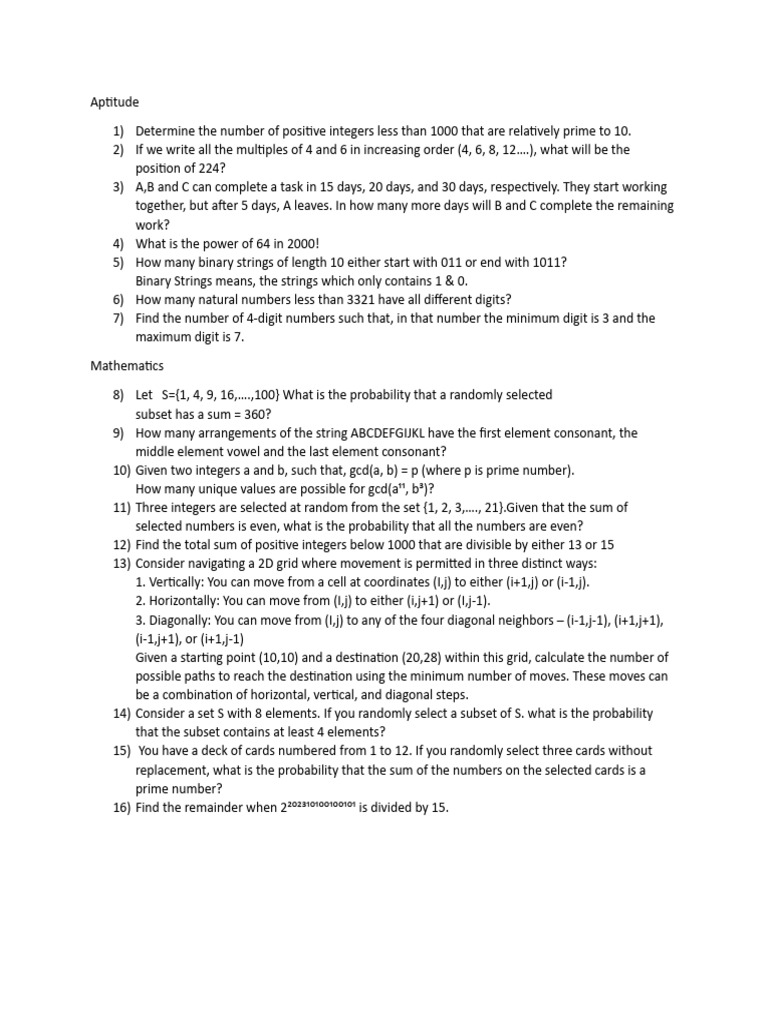 Scaler Test 17 Dec | PDF