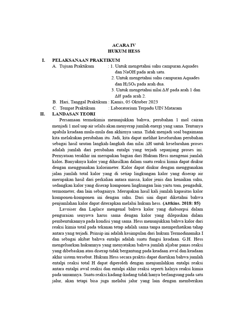 Acara 4 Kimfis | PDF