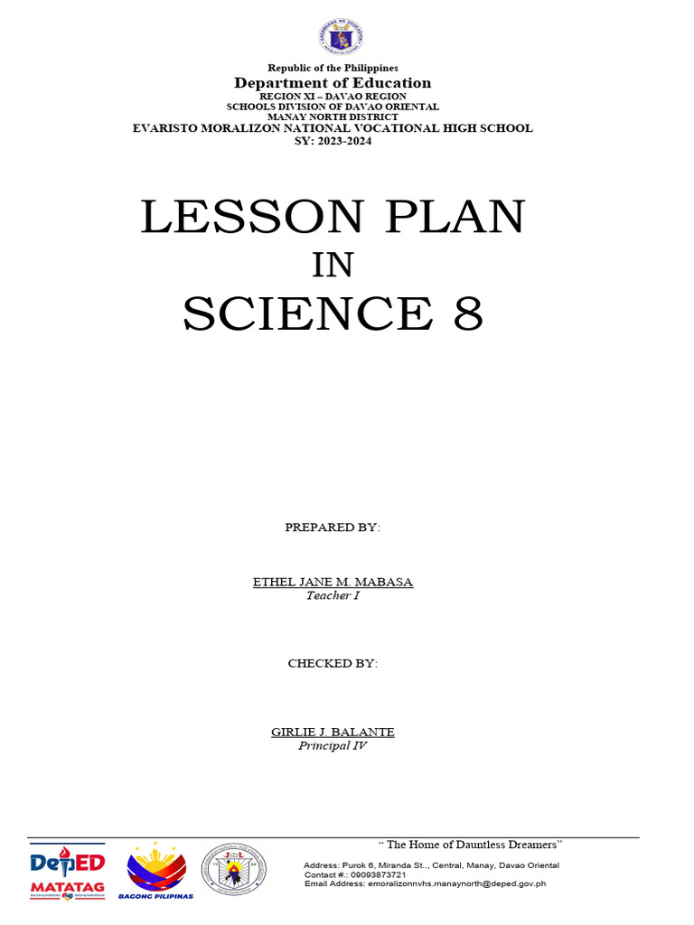 Science Lesson Plan | PDF | Force | Newton's Laws Of Motion