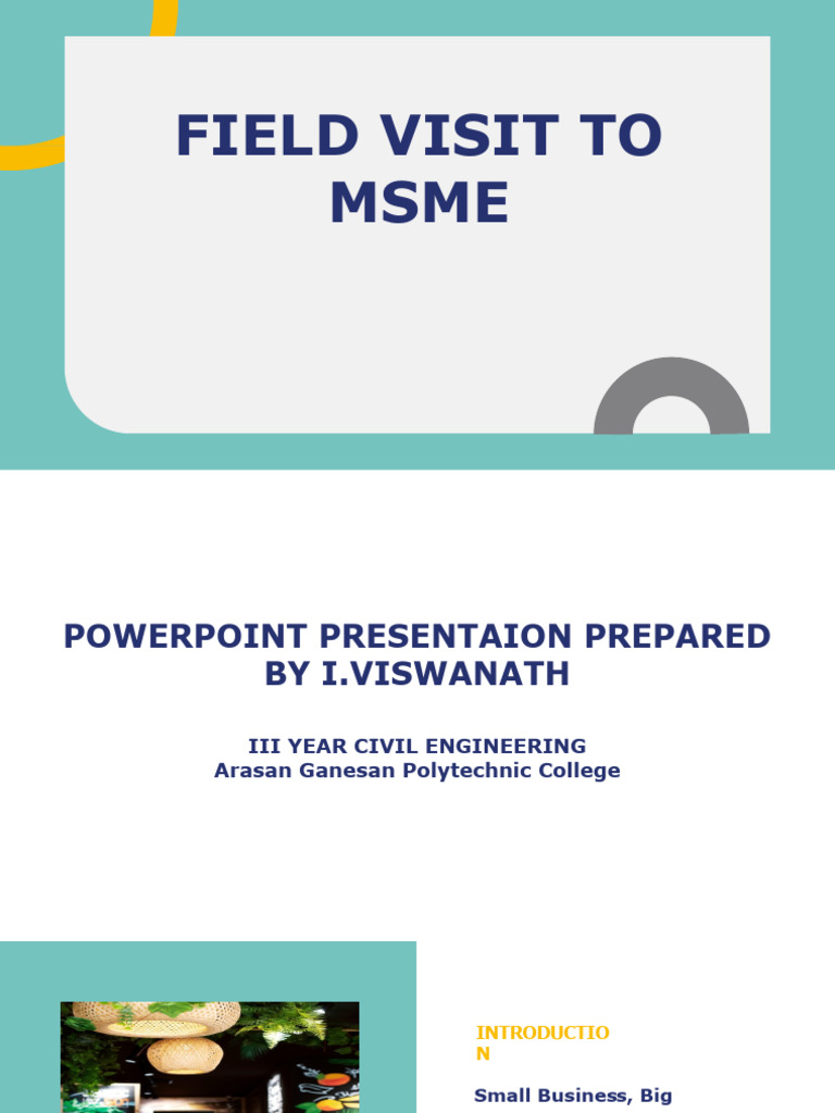 MSME Exploration for Students | PDF | Economies | Business