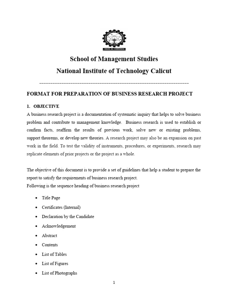 BRP - Format - SOMS NITC | PDF | Career & Growth | Art