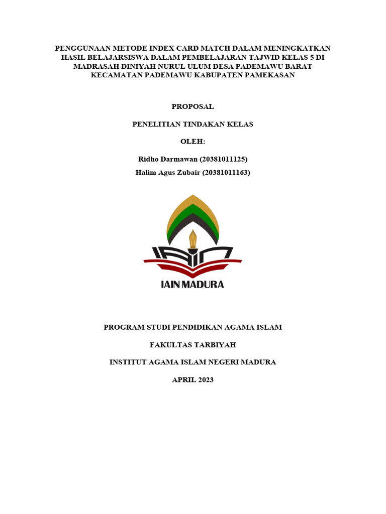 Proposal PTK KELOMPOK 10 | PDF