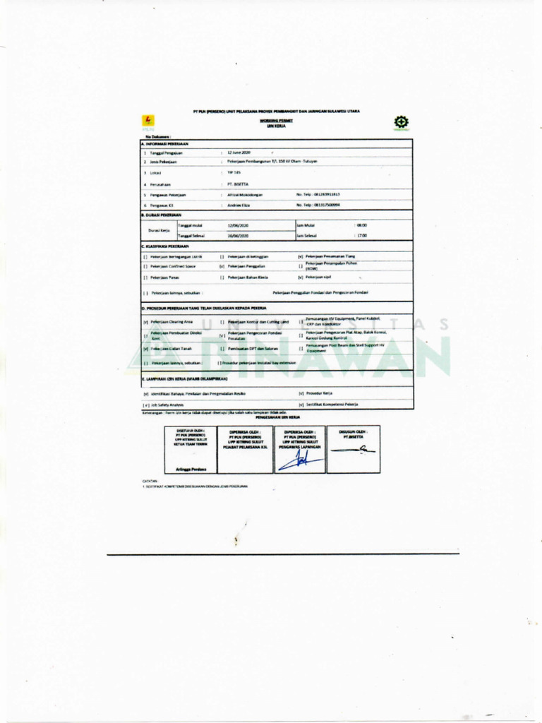 Formulir Sika 16112023 | PDF