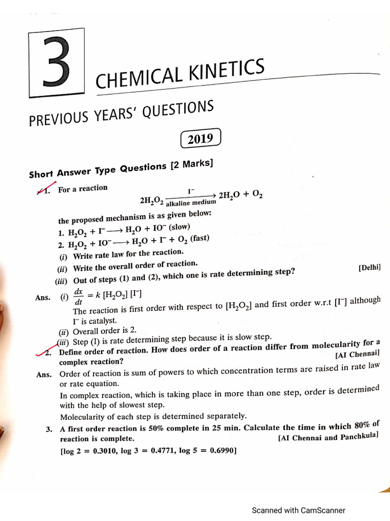 Chemical Kinetics | PDF
