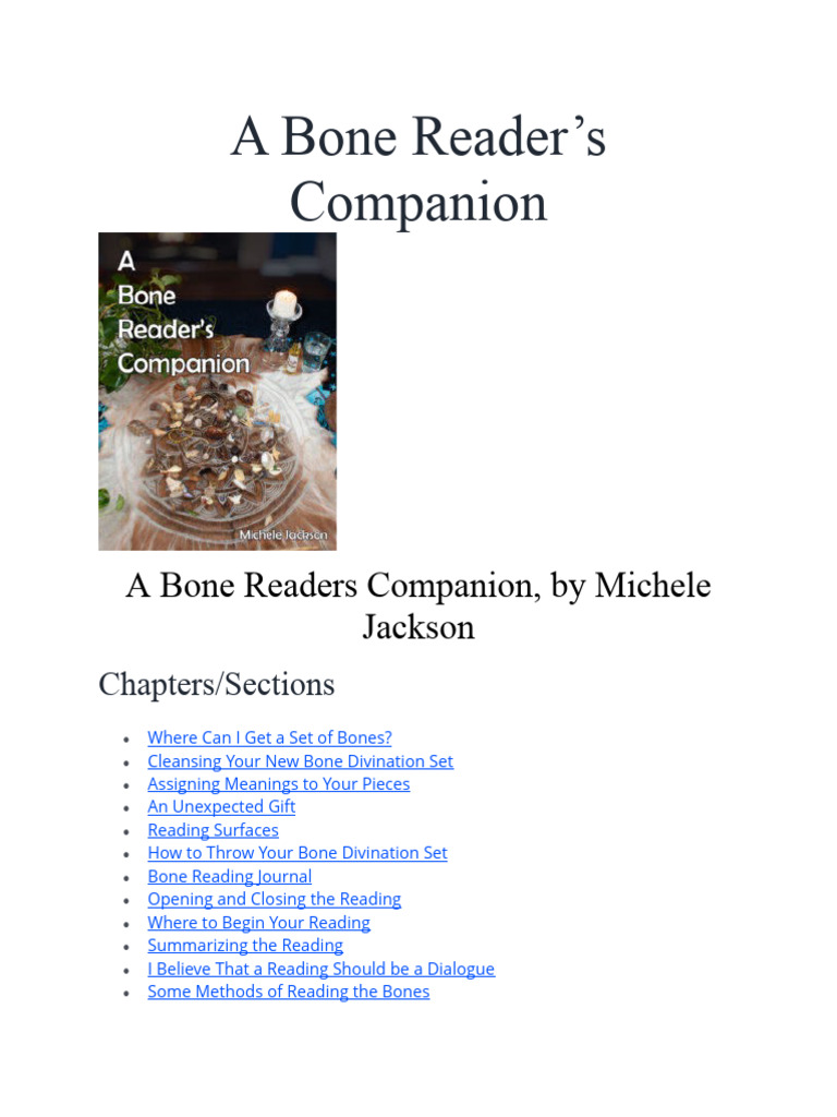 A Bone Readers Companion | PDF