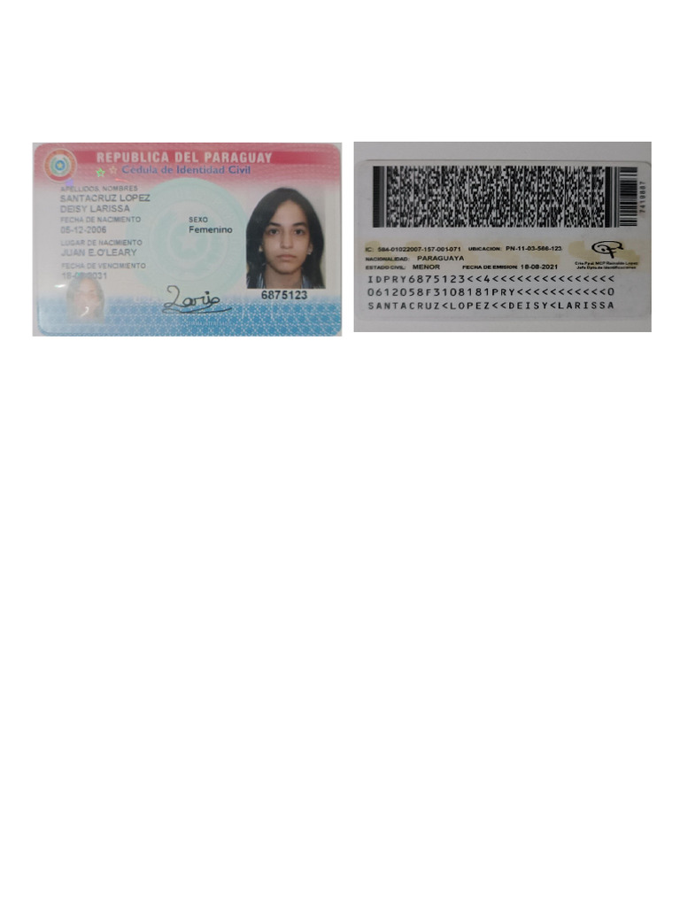 Documento Cédula | PDF