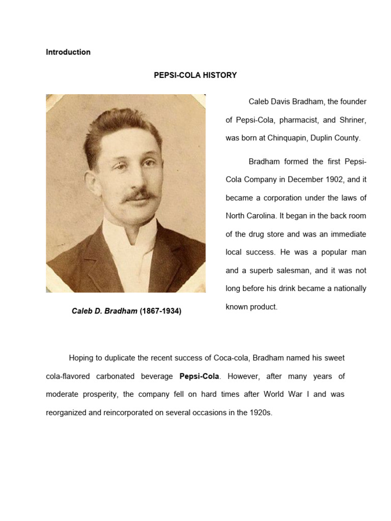 Case Study Pepsi Cola 2 | PDF | Business