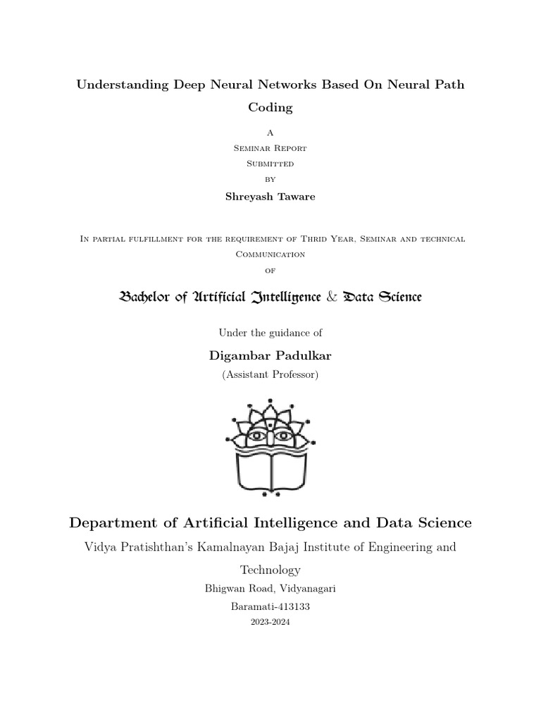 Baěelor of Artificial Intelligence & Data Science: Understanding Deep Neural Networks Based On ...
