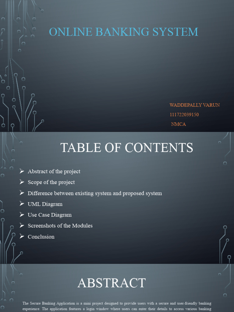 Online Banking System | PDF