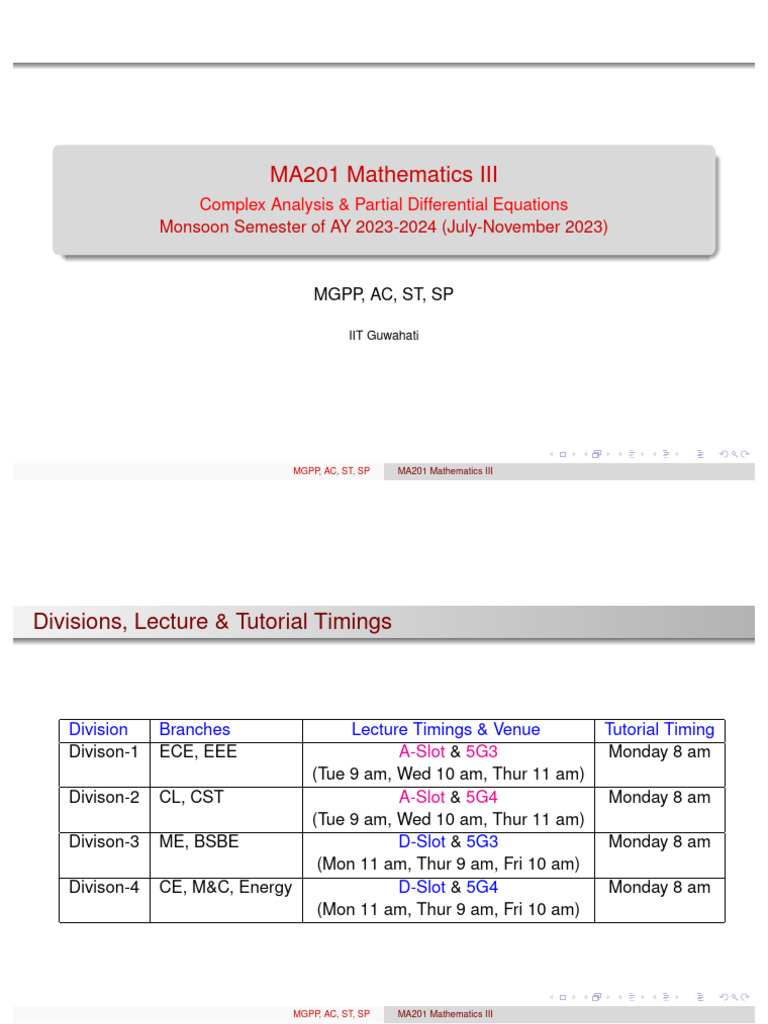 2023 AA Lecture 00 | PDF | Partial Differential Equation | Differential Equations