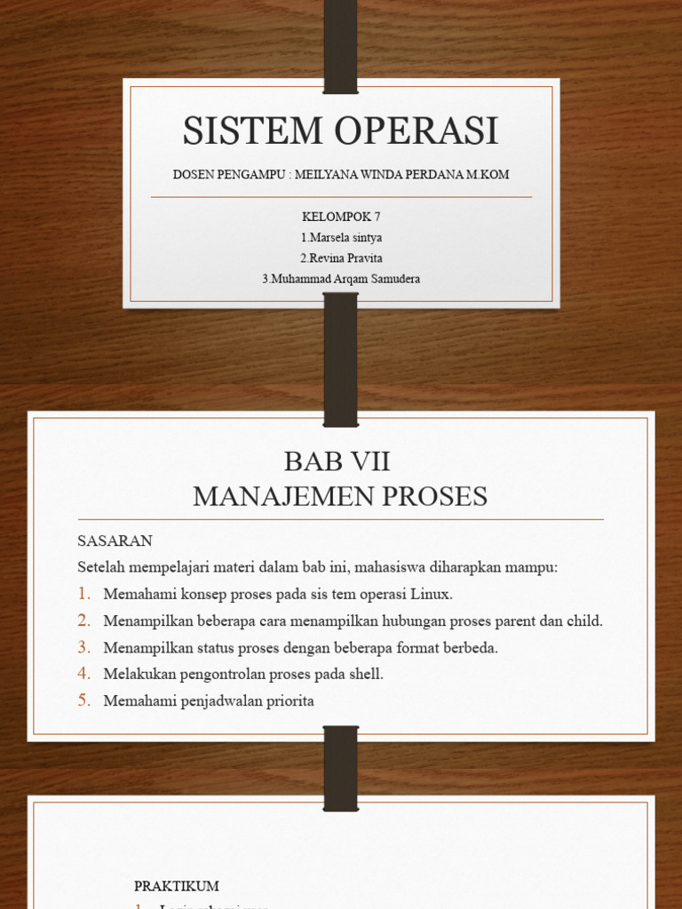 Manajemen Proses di Sistem Operasi Linux | PDF