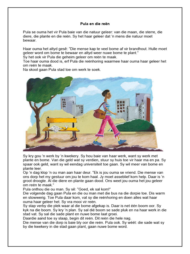 Pula en Die Reën (Week 3&4) | PDF