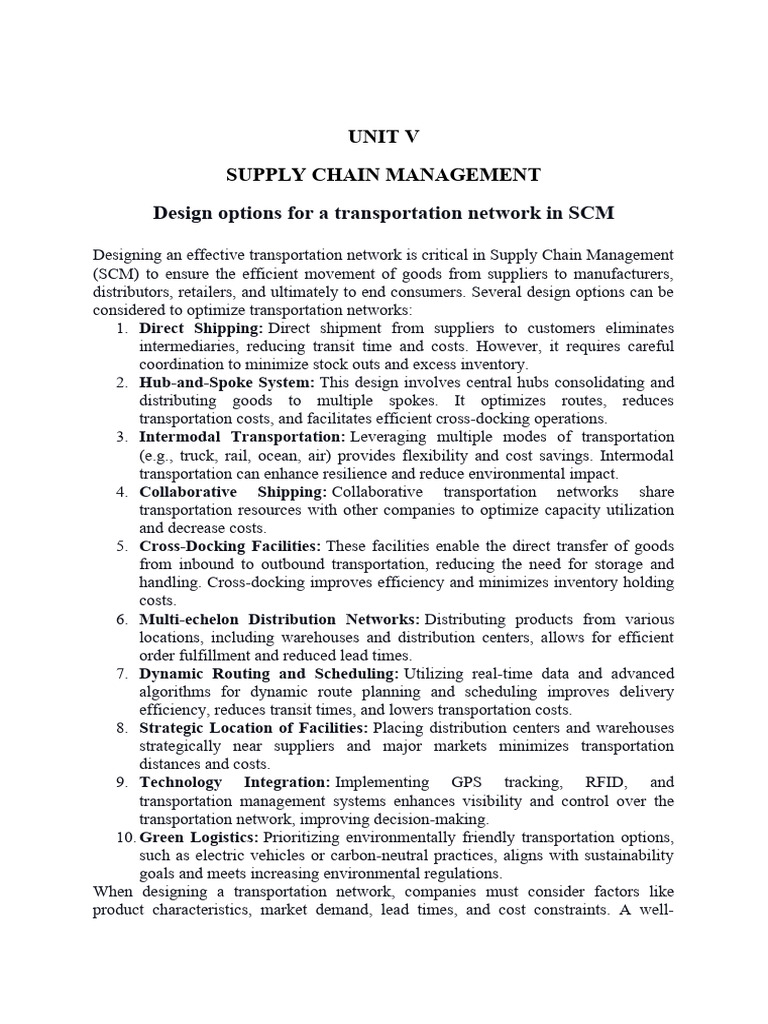 Unit V SCM FT Iii D | PDF | Computers