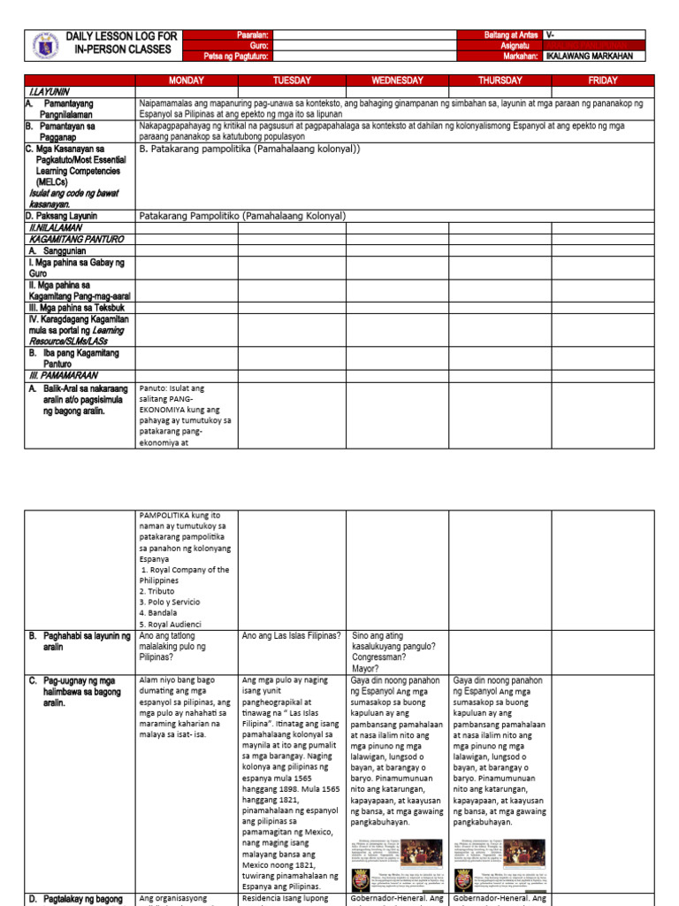 G5 Q2W7 DLL AP MELCs | PDF | Travel