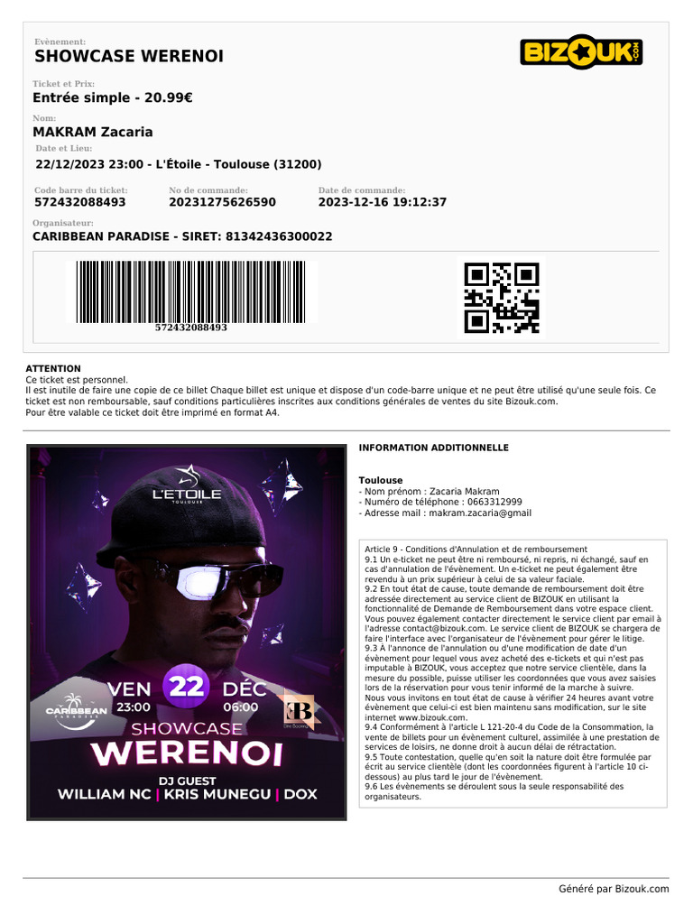 Werenoi Billet | PDF