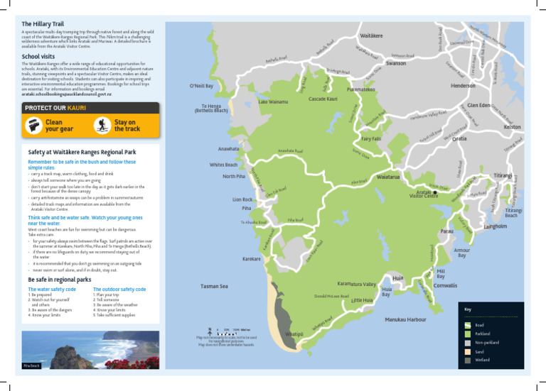 Map Waitakere Ranges Regional Park | PDF | Earth Sciences