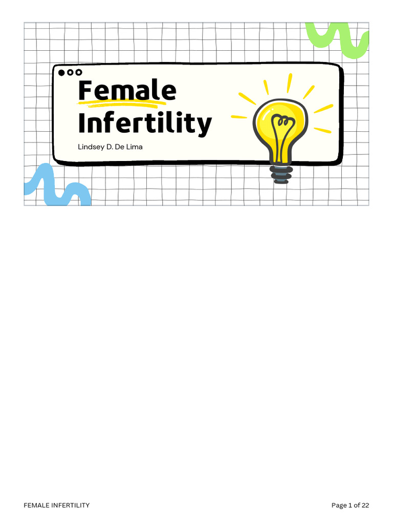 Female Infertility | PDF