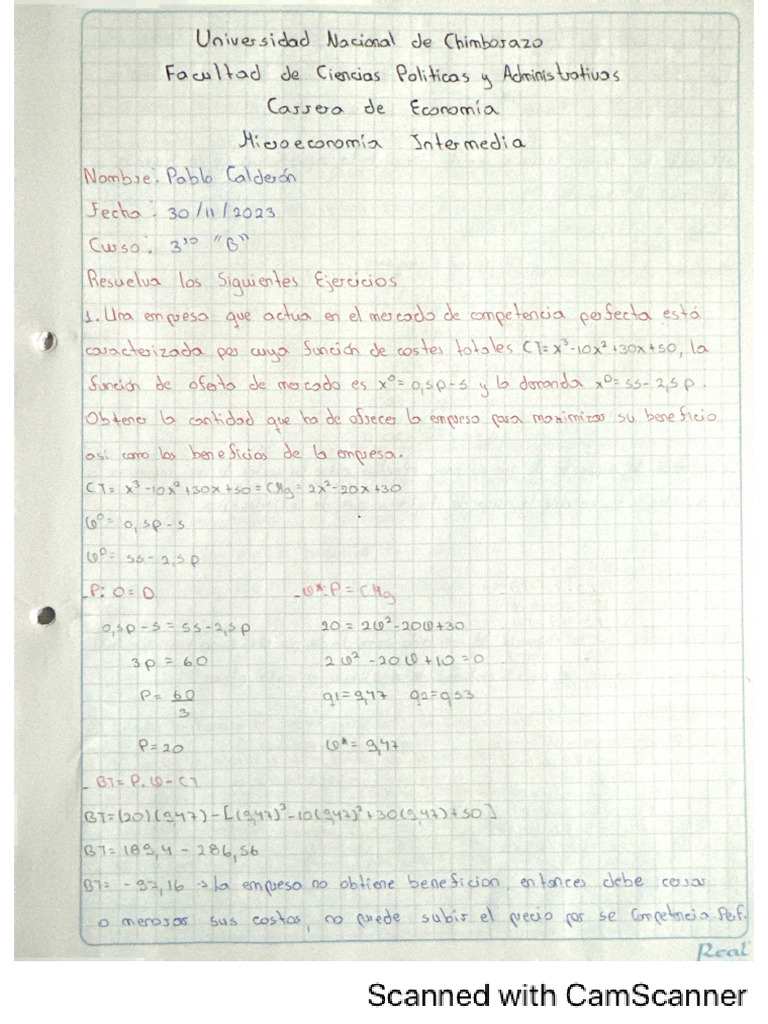 Ejercicios Resueltos Micro | PDF