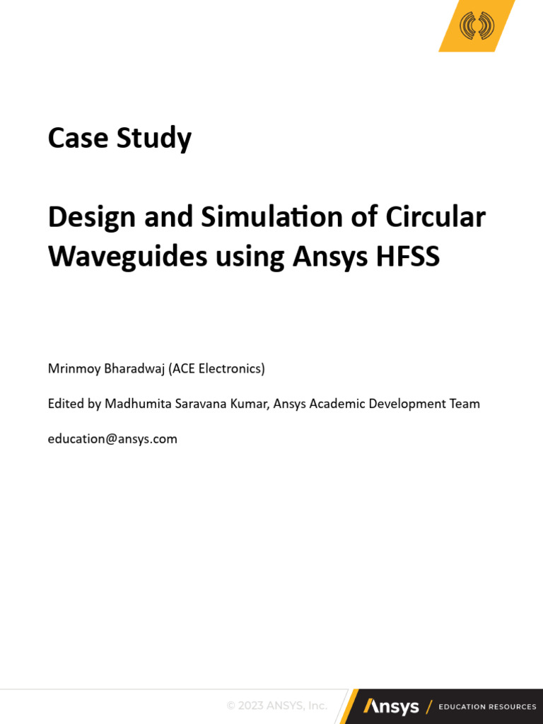 Circular Waveguide Case Study Cascwghfen23 | PDF | Waveguide | Electricity