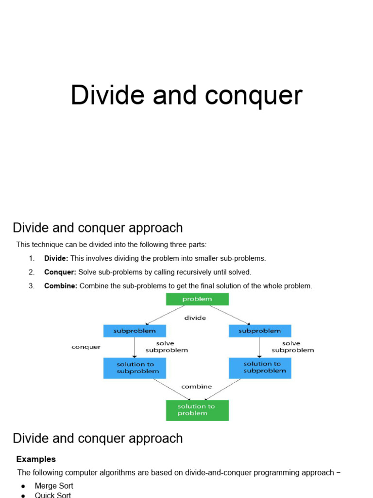 Chp3.1-Divide and Conquer | PDF
