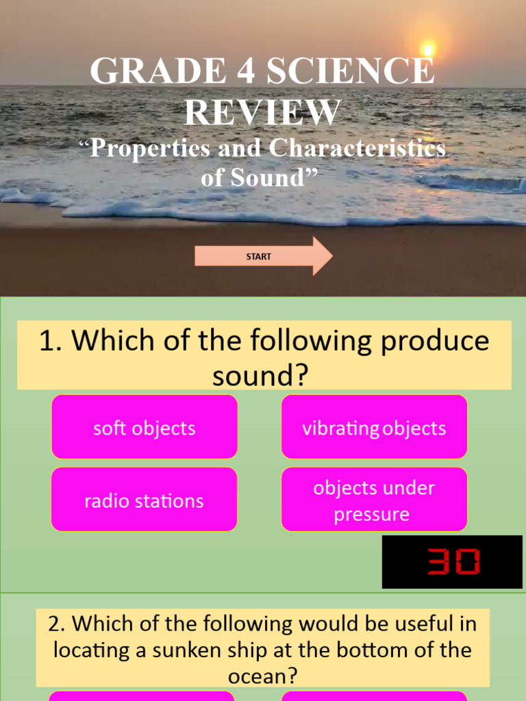 Grade 4 Sound | PDF