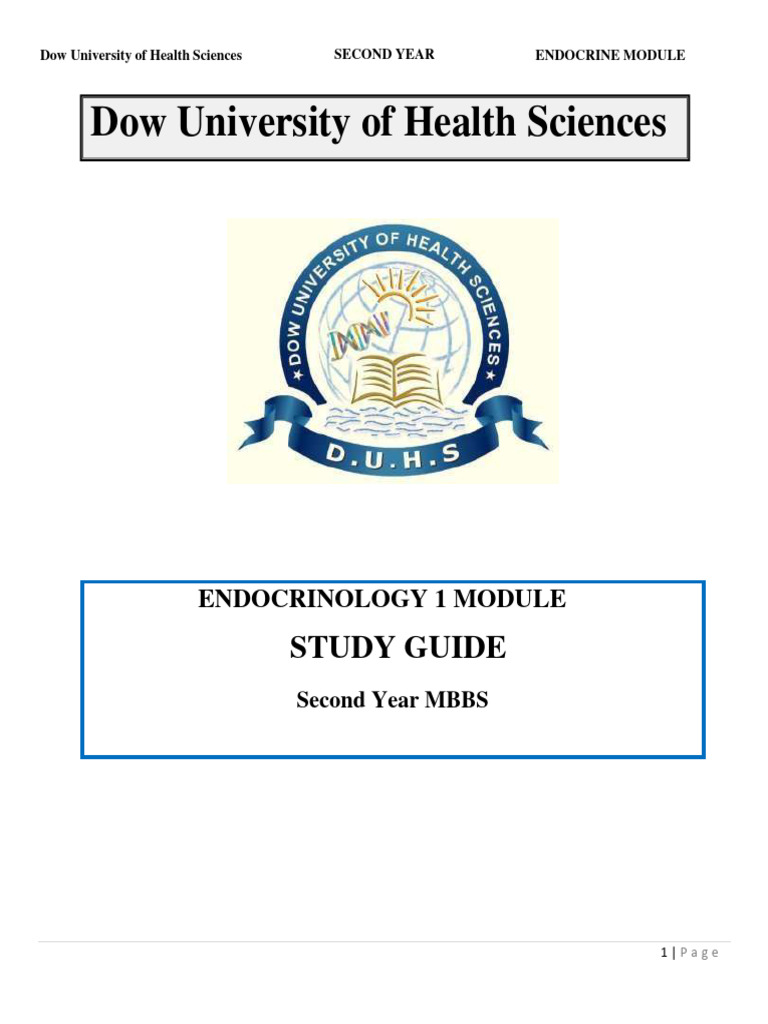 Endocrinology Study Guide for MBBS 2nd Year | PDF | Endocrine System ...