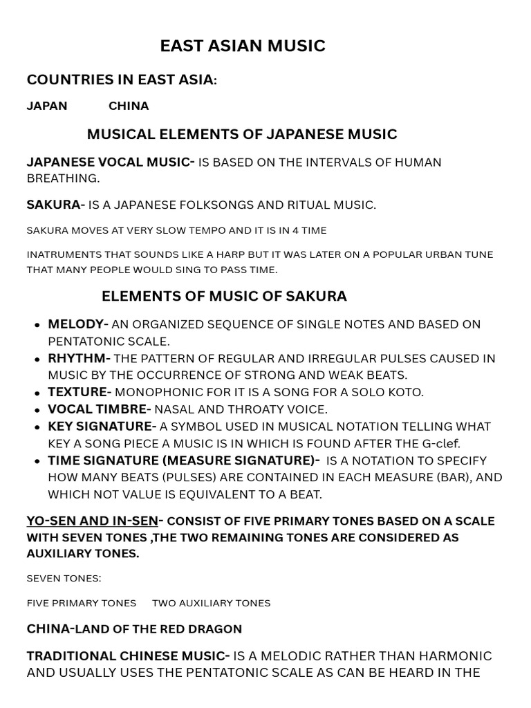 East Asian Music | PDF | Art