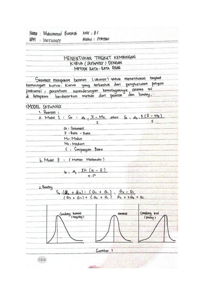 Statpro Jurnal Kemiringan | PDF