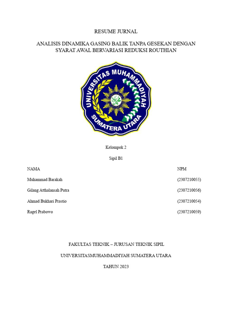 Resume Jurnal Dinamika Rotasi | PDF