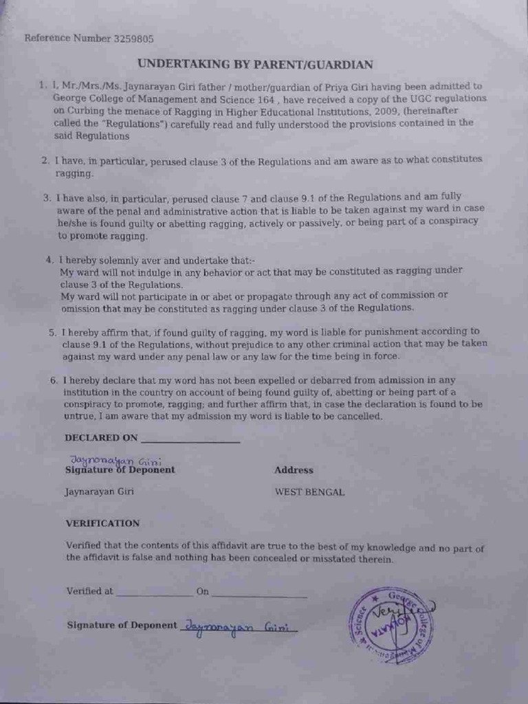 Priya Giri Anti Ragging | PDF