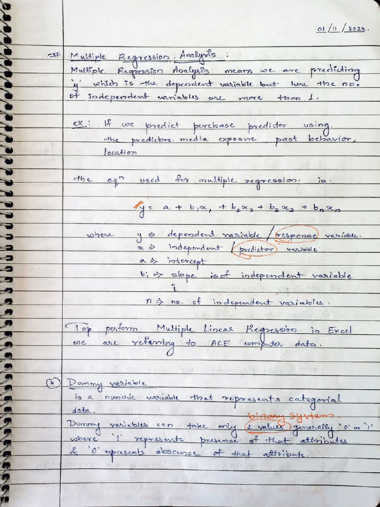 Multiple Regression Analysis Overview | PDF