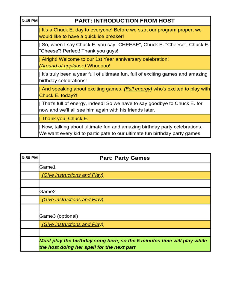 Christine's Script | PDF