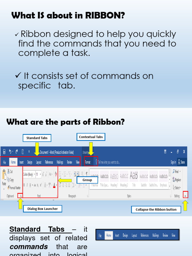 PARTS of The RIBBON | PDF