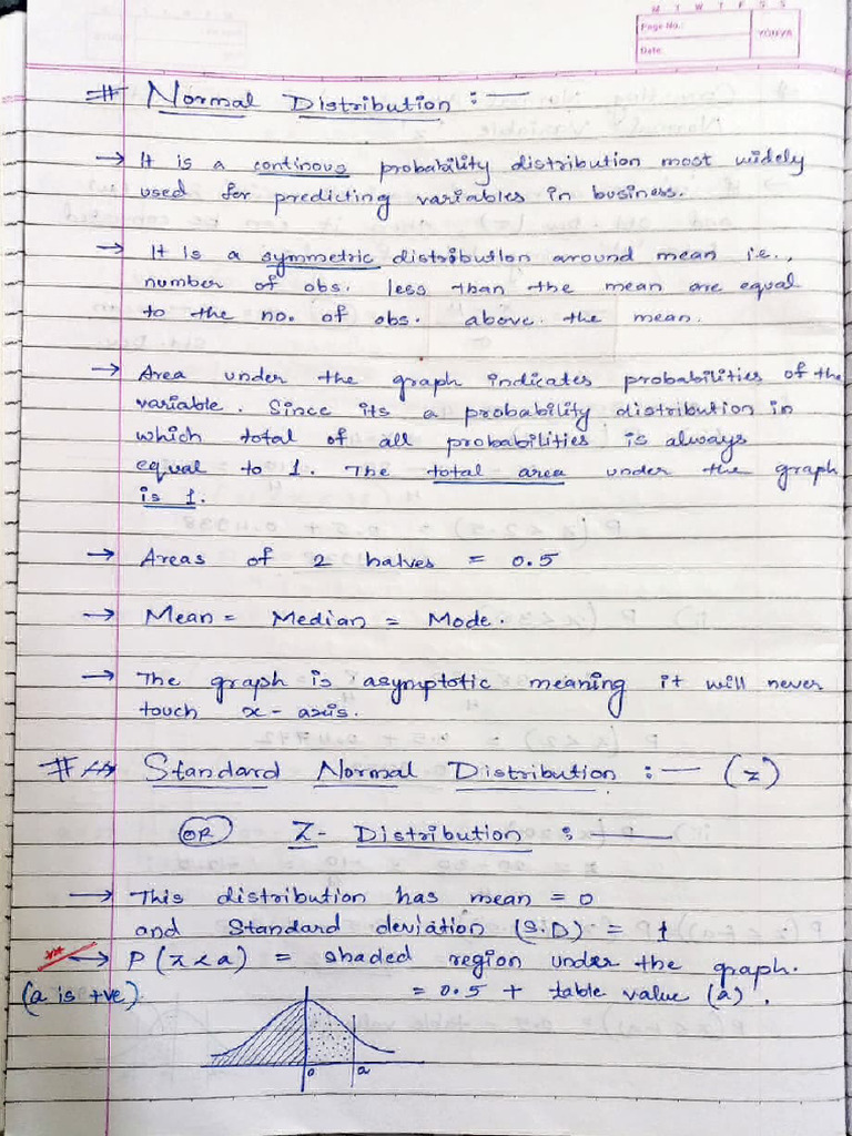 Normal Distribution + Empirical Rule | PDF
