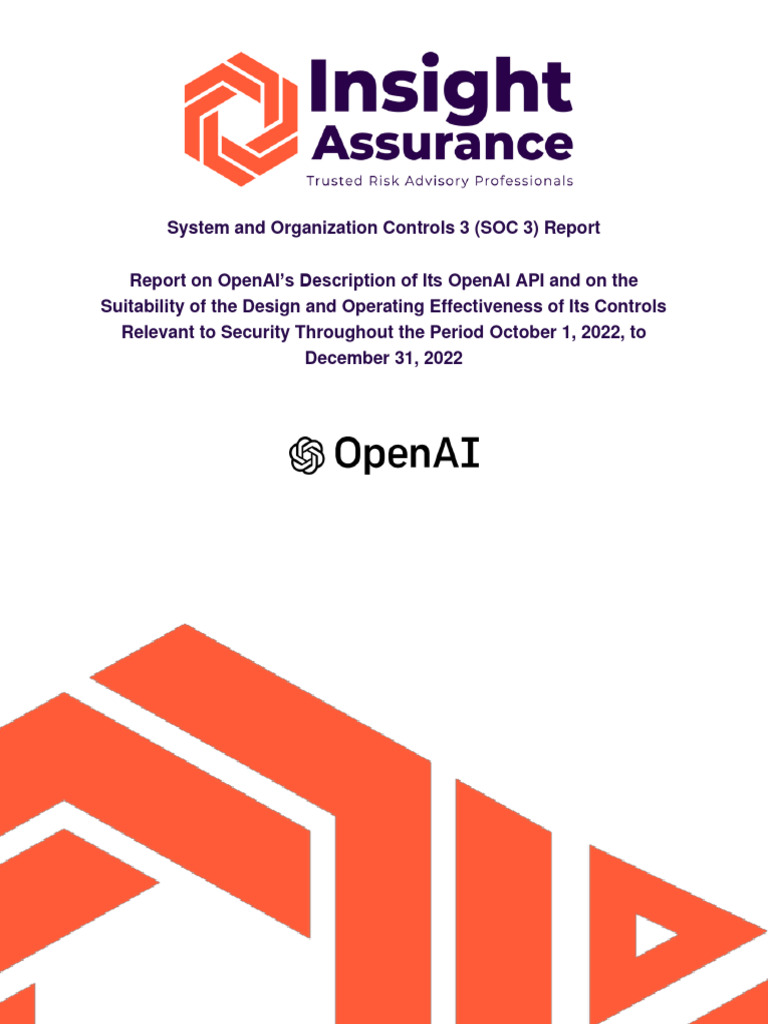 OpenAI SOC 3 Report | PDF