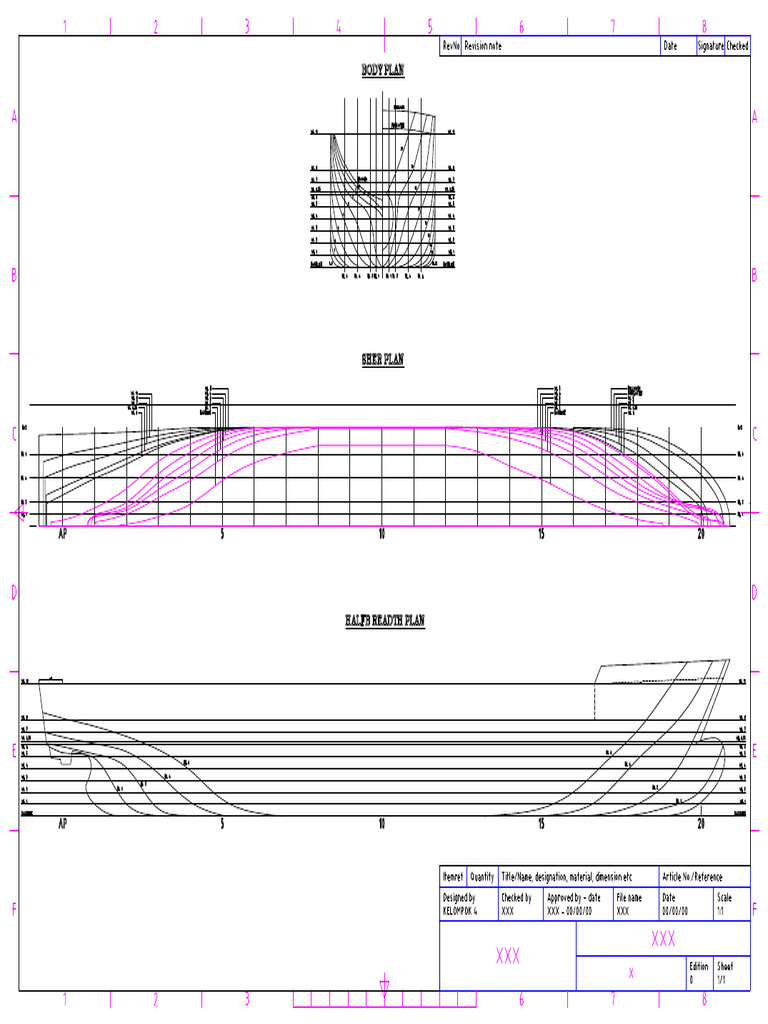 Linesplan Kelompok 4 | PDF