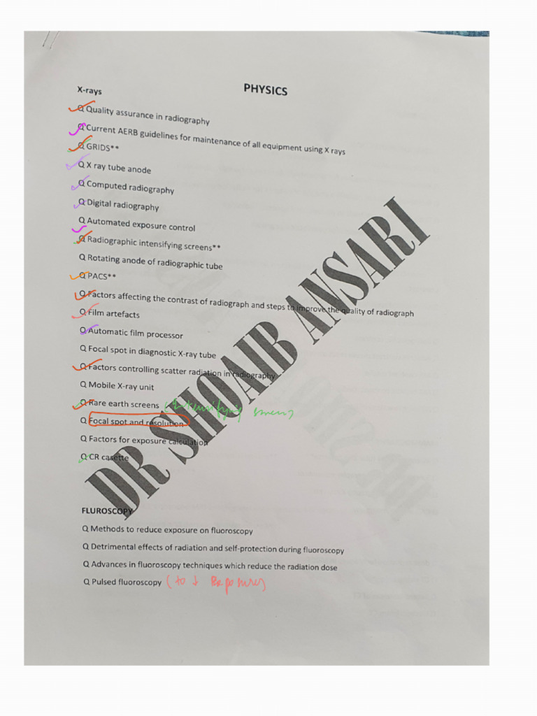 Radiology Exam Questions-1 | PDF