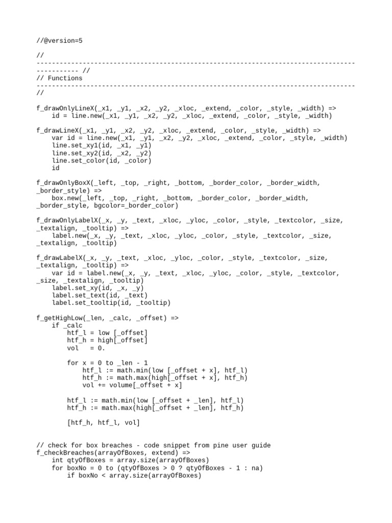 Pine Script Volume Profile Functions | PDF | Computers