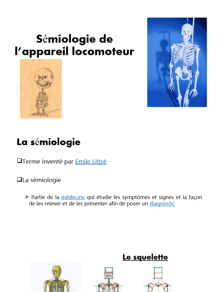 Semiologie Appareil Locomoteur | PDF