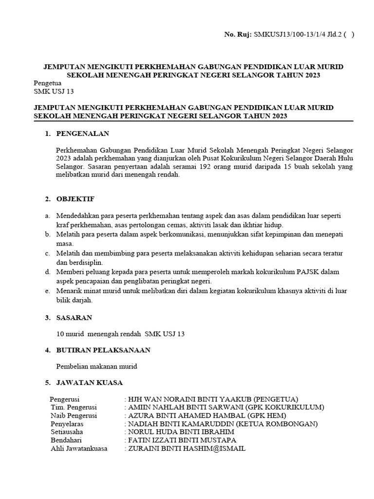 Kertas Kerja KEM GABUNGAN 17okt | PDF
