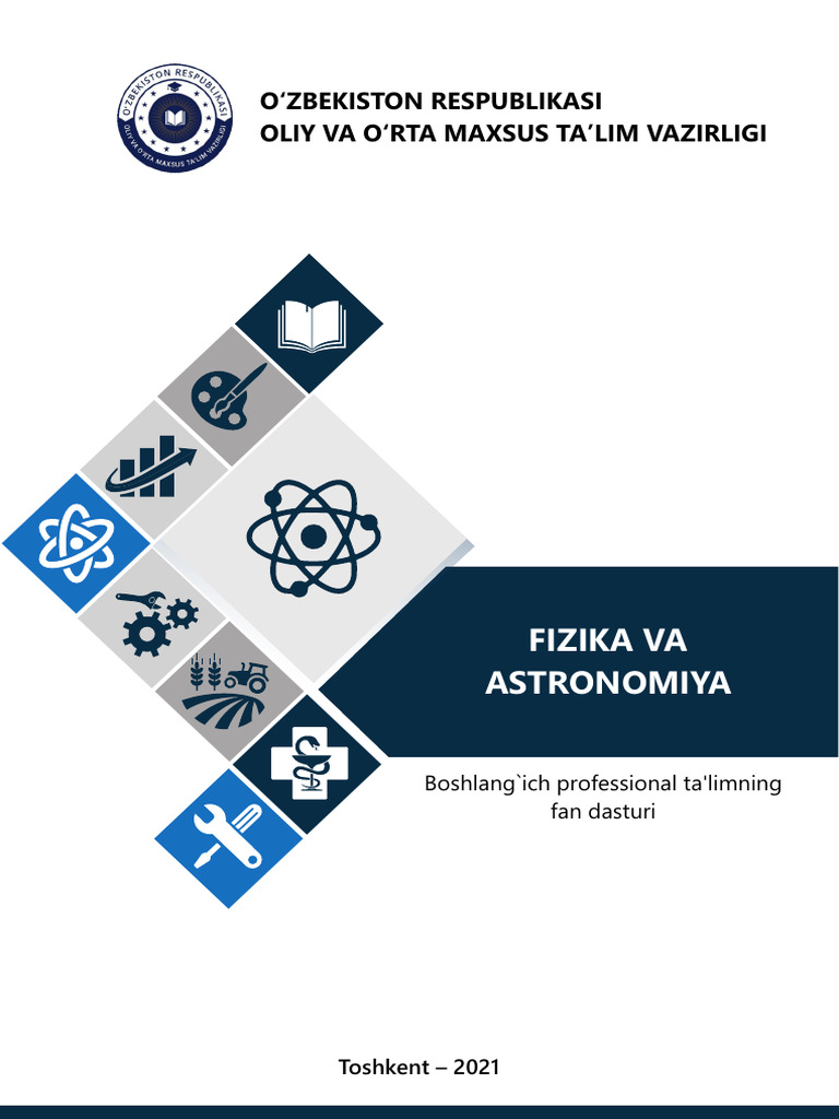 Fizika Va Astranomiya 140 O'quv Dasturi 2022-Yil | PDF