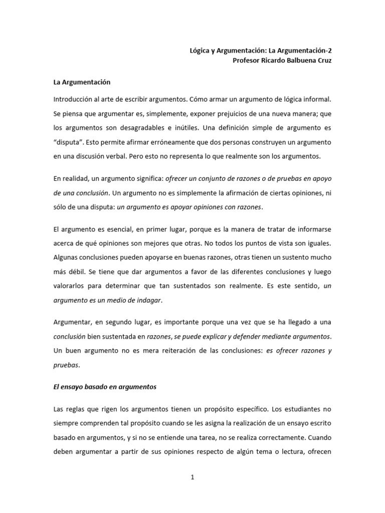 Lógica y Argumentación | PDF | Crecimiento personal y profesional